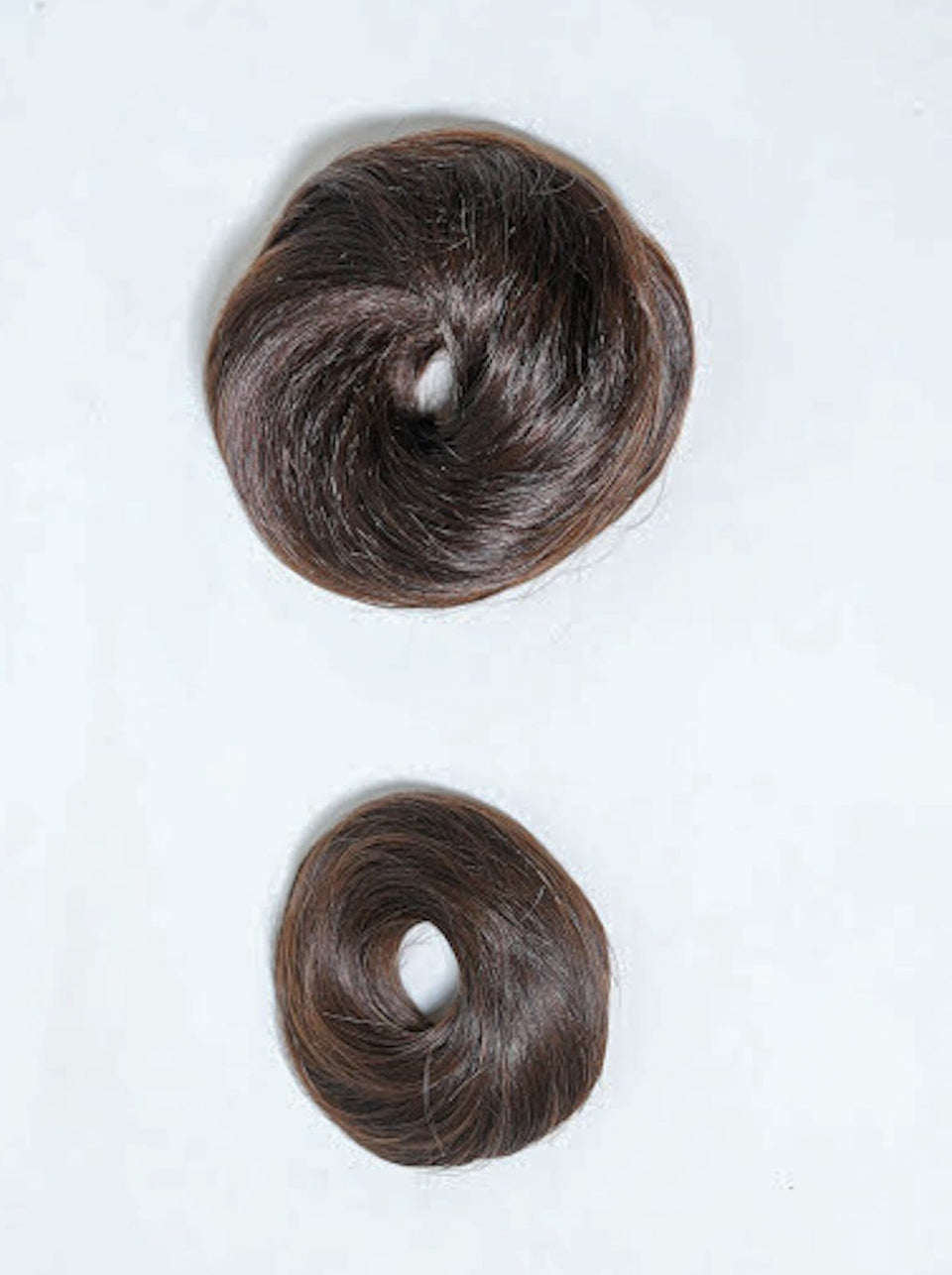 Human Hair Donut Scrunchie Dark Brown | Nish Hair