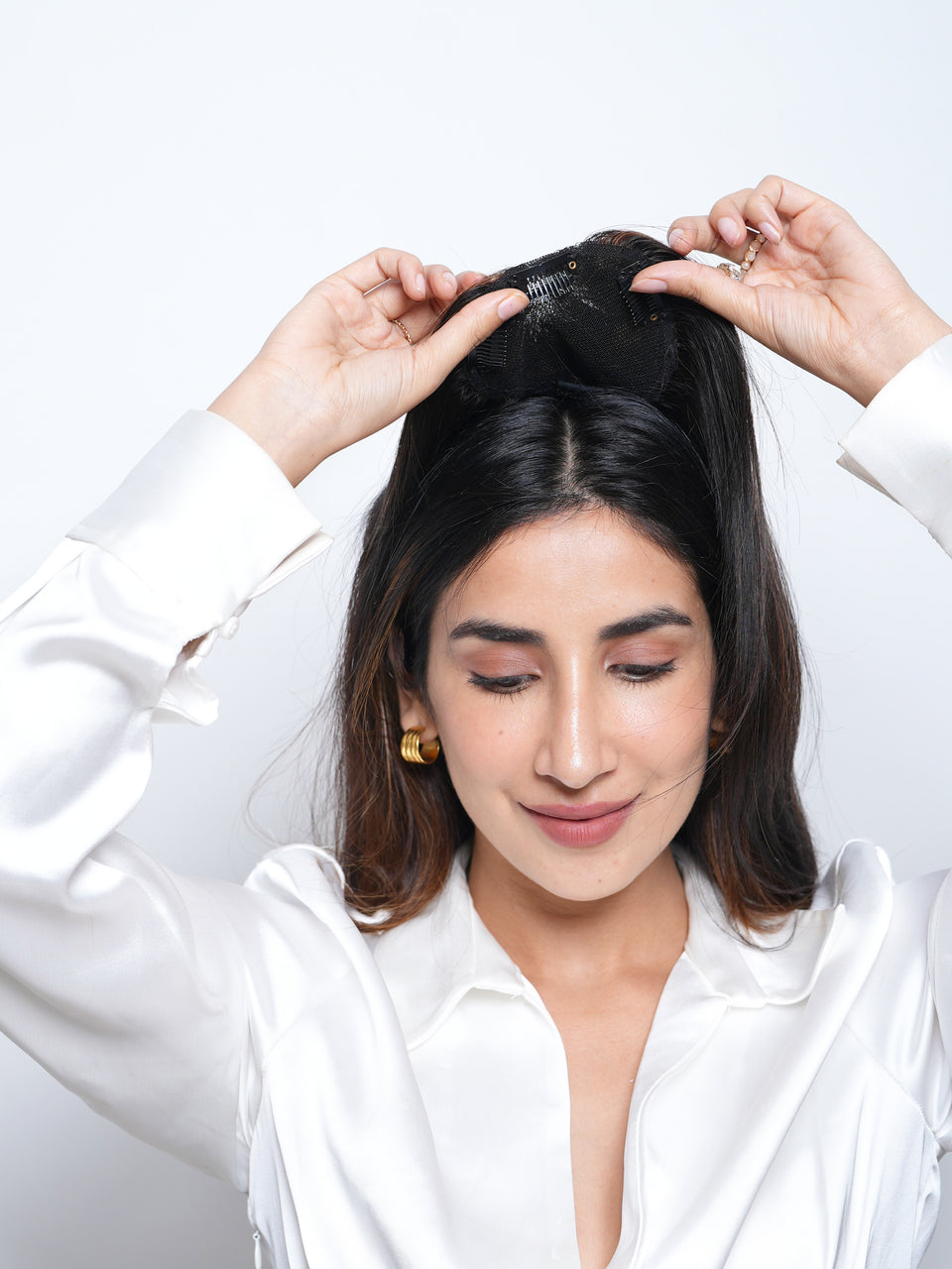 Backcombed Lace Base Hair Topper – 100% Human Hair for Natural Coverage ...