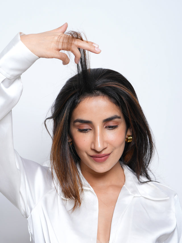 Backcombed Lace Base Hair Topper – 100% Human Hair for Natural Coverage ...